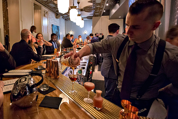 Apogee Lounge - Chicago | Manhattan Marshmallows, Edible Butterflies ...